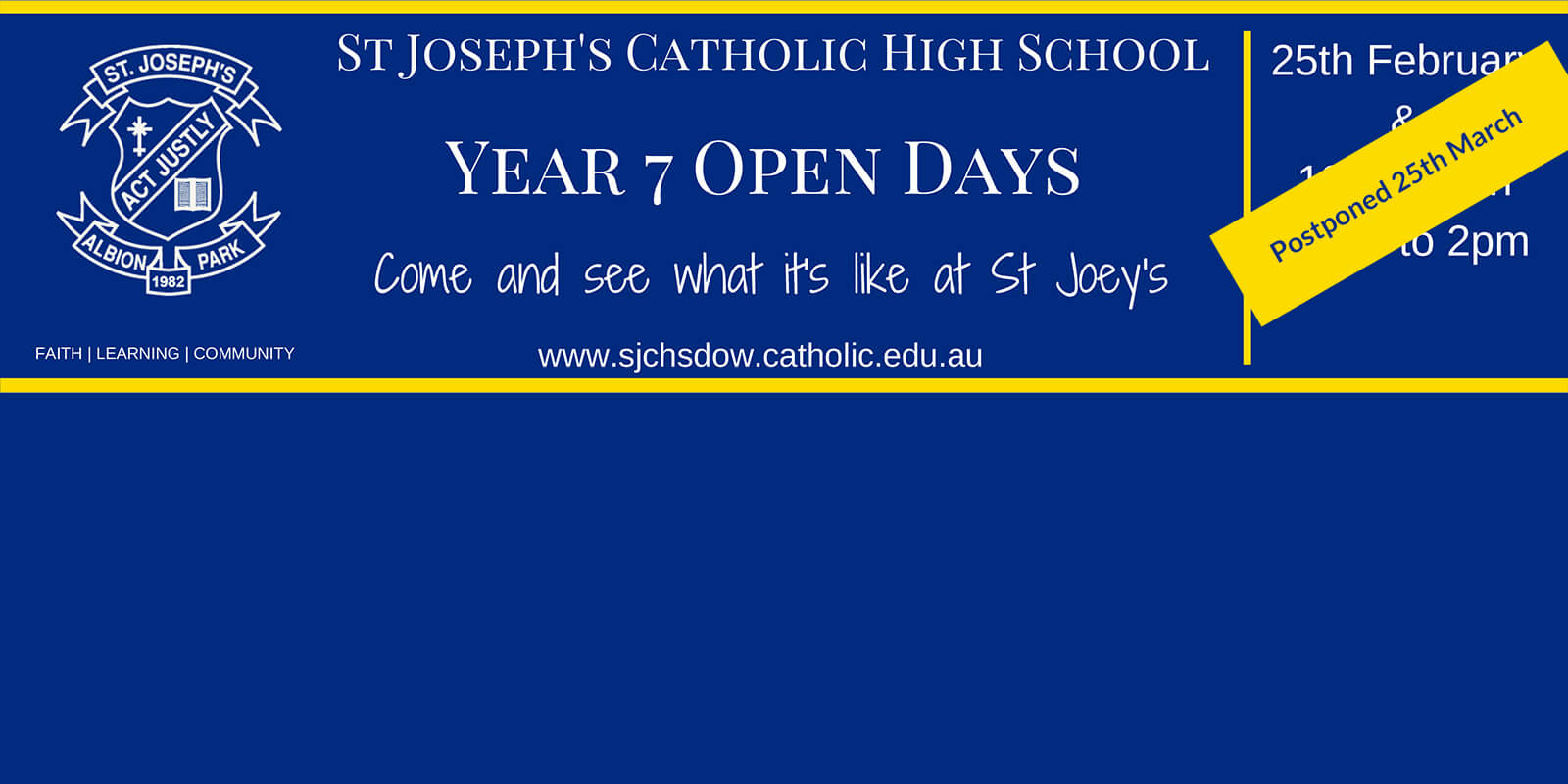 ST JOSEPH’S CATHOLIC HIGH SCHOOL